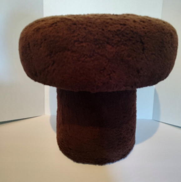 Accents | Vintage 16in Brown Shag Magic Mushroom Stool Great For Your ...